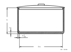 IEC 145mm Induction Cooker Vessels IEC60350-2 Low Carbon Steel With Lids
