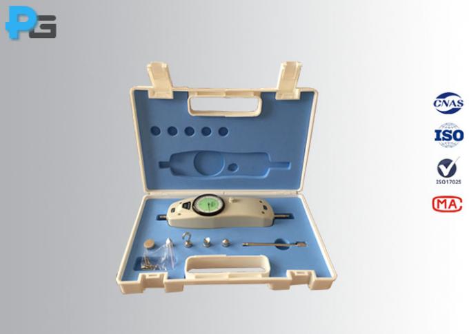 Portable Analog Force Push Pull Gauge , Finger Probe Test Dial Display