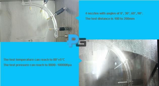 Temperature Jetproof IP Testing Equipment ISO20653 IP9K / IP69K / IPX9K ...