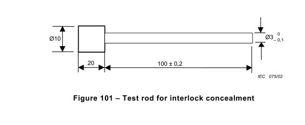 Interlock Concealment Test Finger Probe Stainless Steel As Per IEC60335 ...