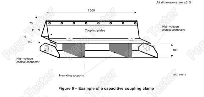 100~1000pF Capacitive Coupling Clamp Emc Testing Services For EFT/B ...