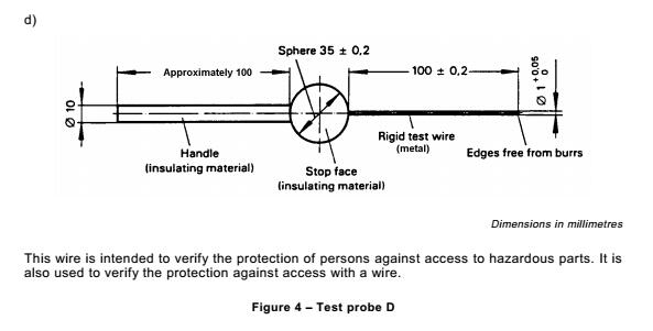 New Condition Ingress Protection Test Equipment IEC60529 IP Code Probes ...