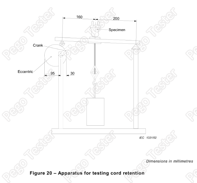 IEC60884 2.5A To 16A Flexible Cable Retention Test Apparatus