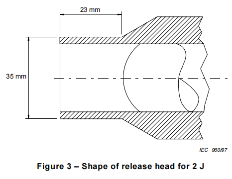 IK07 2J Spring Impact Hammer Test Apparatus with R25mm Hammer For ...