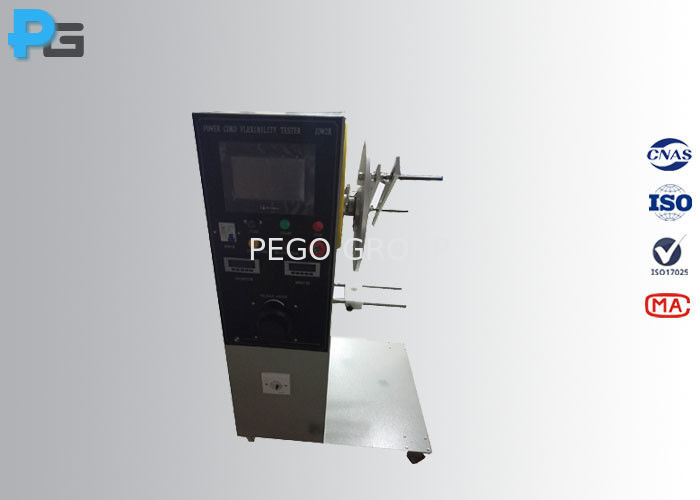 60 Rpm Electrical Safety Test Equipment , Power Cord Flexing Test Apparatus