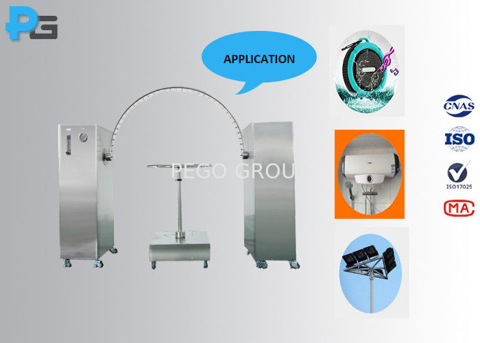 0.4mm Nozzles Rain IP Testing Equipment Waterproof IEC60529 IPX3 IPX4 ...