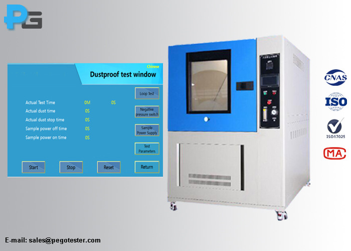 IEC 62196-1 PLC Electric Vehicle IP5X And IP6X Sand Dust Testing Equipment