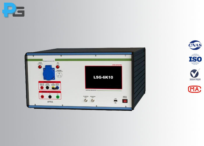 300 V EMC Test Equipment , Lightning Surge Generator PLC Touch Screen