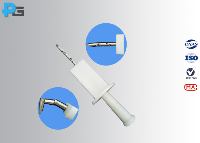 IEC60529 Standard Test Probe B , IP2X Jointed Test Finger 100 Millimeter