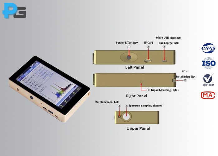 Visiable Portable Integrating Sphere Spectrophotometer With Lux Test ...