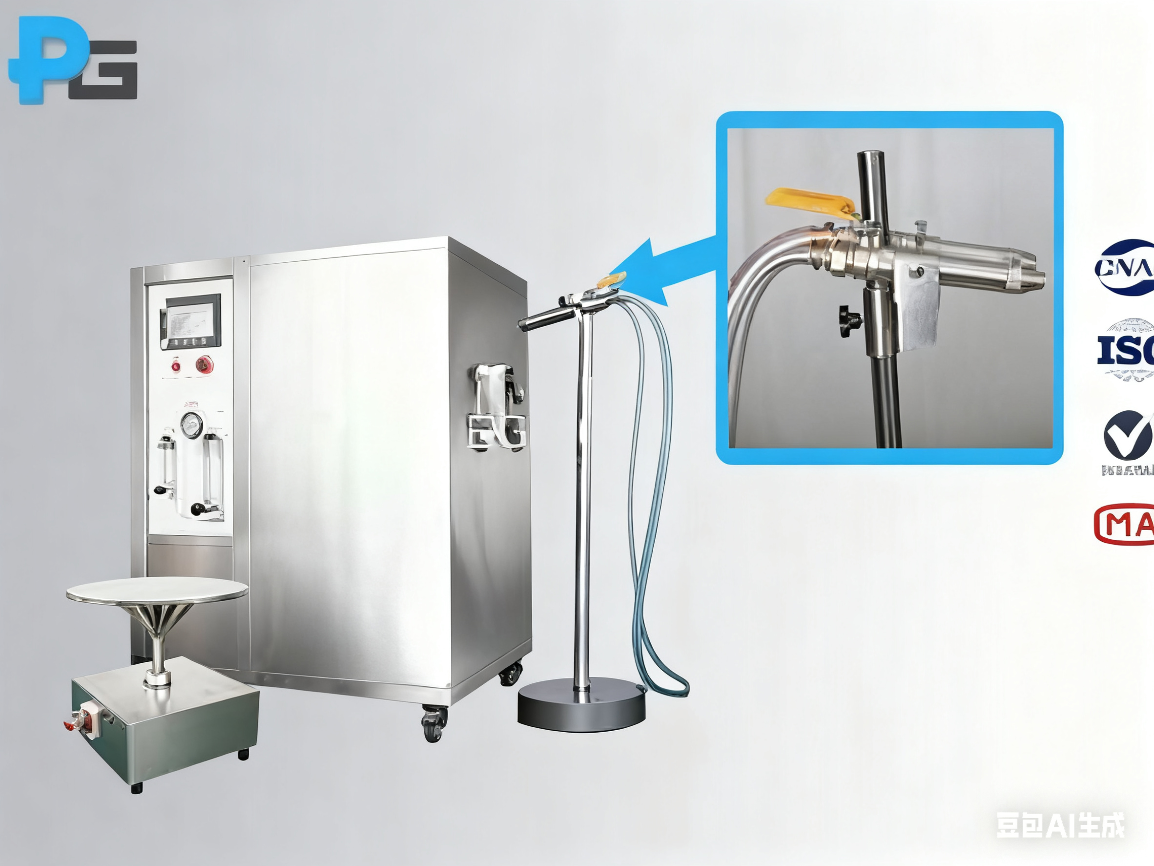 IPX5 and IPX6 Jet Nozzle Testing Machine with Touch Screen