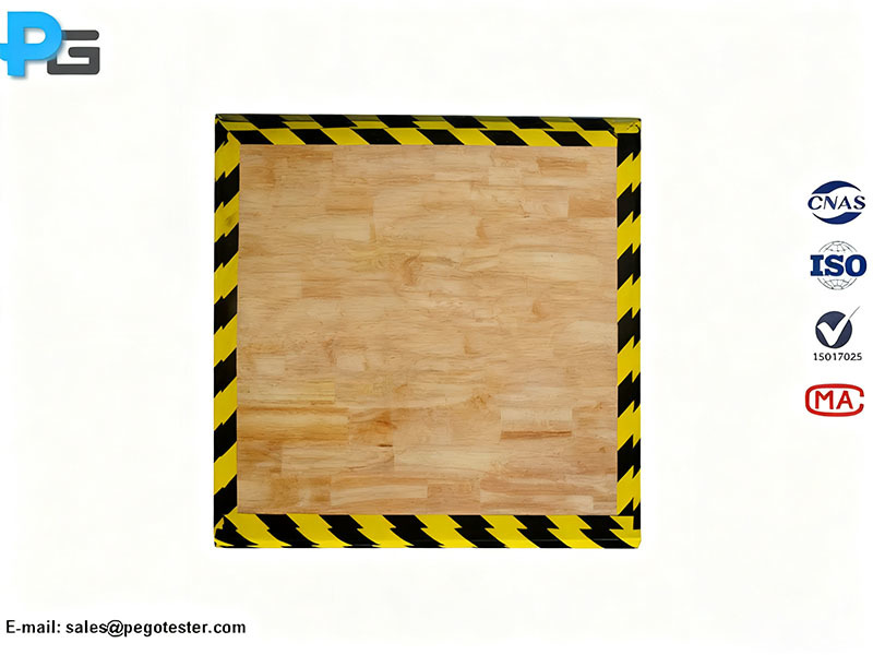Oak and Plywood Hardwood Test Surface for Drop Impact Tests